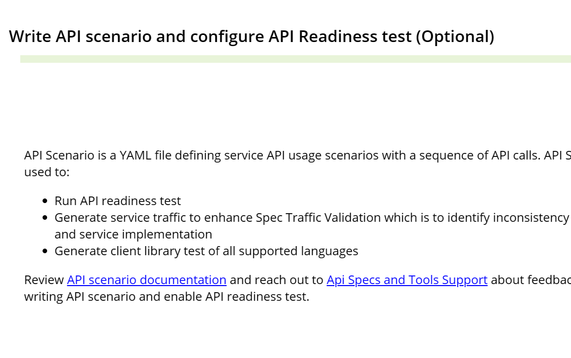 Add Optional To The Api Scenarioapi Readiness Test In Management Plane Api Readiness App