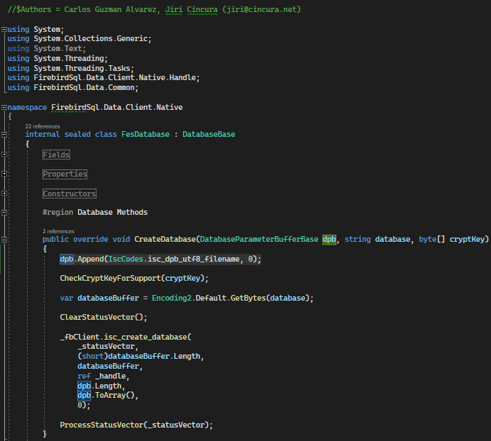 FbConnection.CreateDatabase fails with a letter outside the scope of a-z eg. ö (on embedded ...