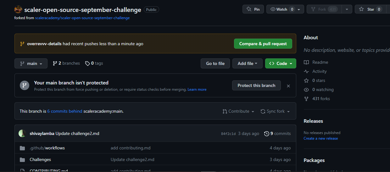 Challenge #1: Arnav Kumar (overrevvv) · Issue #71 · scaleracademy/scaler-open-source-september ...