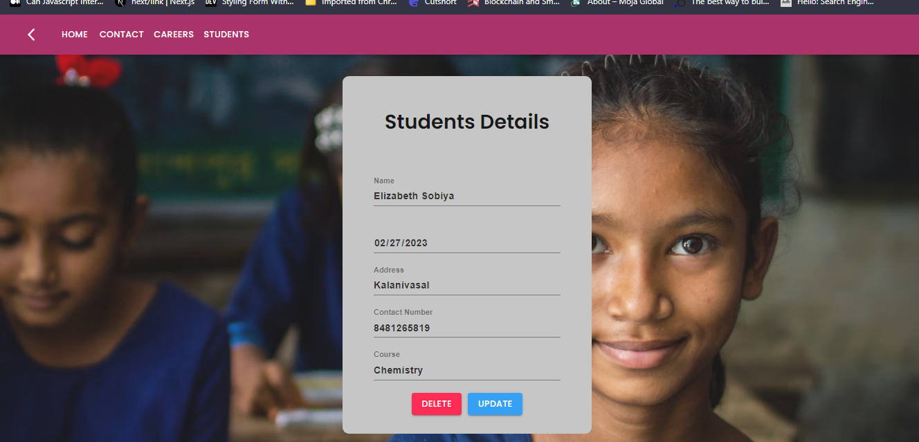 GitHub - ElizabethSobiya/student_portal_client