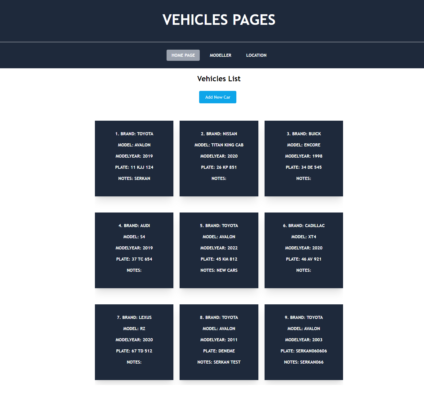 GitHub - Serkan-Ucakcioglu/Vehicles-Page: React JS Vehicles