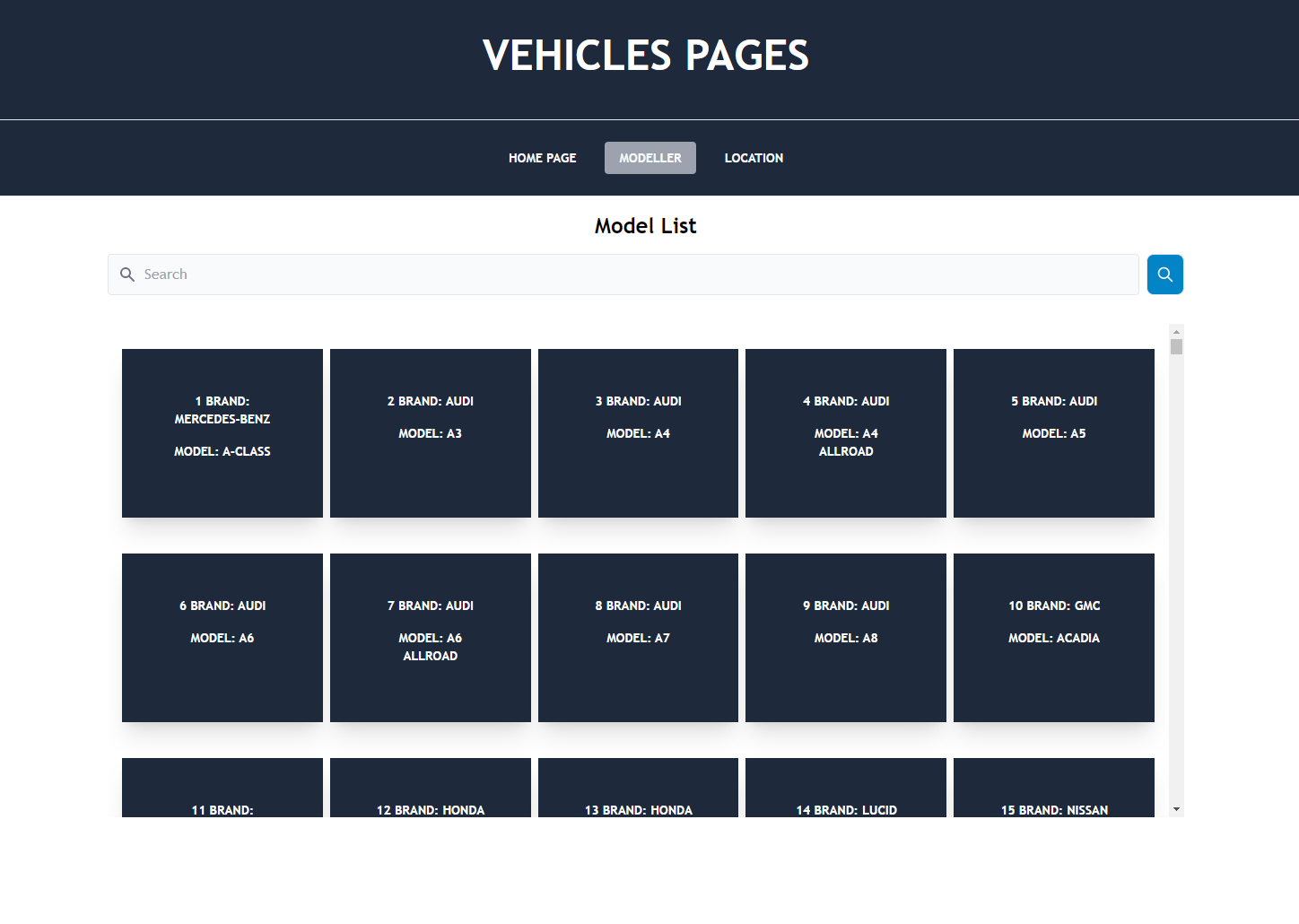 GitHub - Serkan-Ucakcioglu/Vehicles-Page: React JS Vehicles