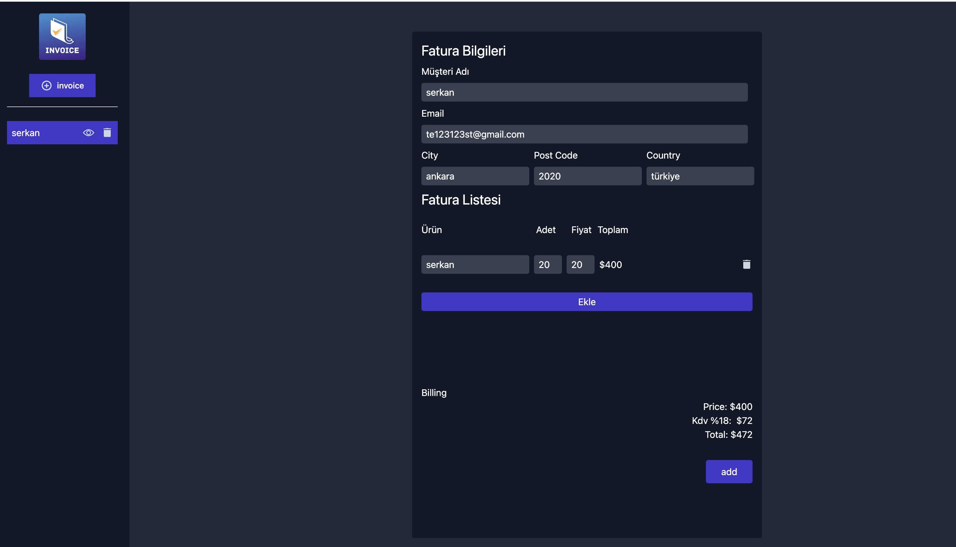 Github Serkan Ucakciogluinvoice System React Js Invoice System 5793