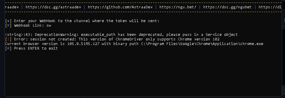 How do you update the chrome driver · Issue #73 · AstraaDev/Discord-All-Tools-In-One · GitHub