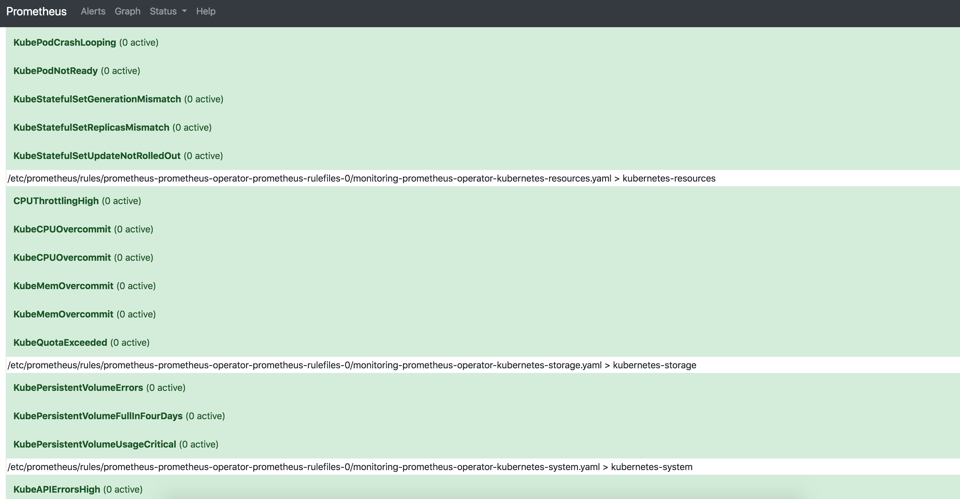 [stable/prometheus-operator] filesystem paths displayed in prometheus alerts web tab · Issue ...