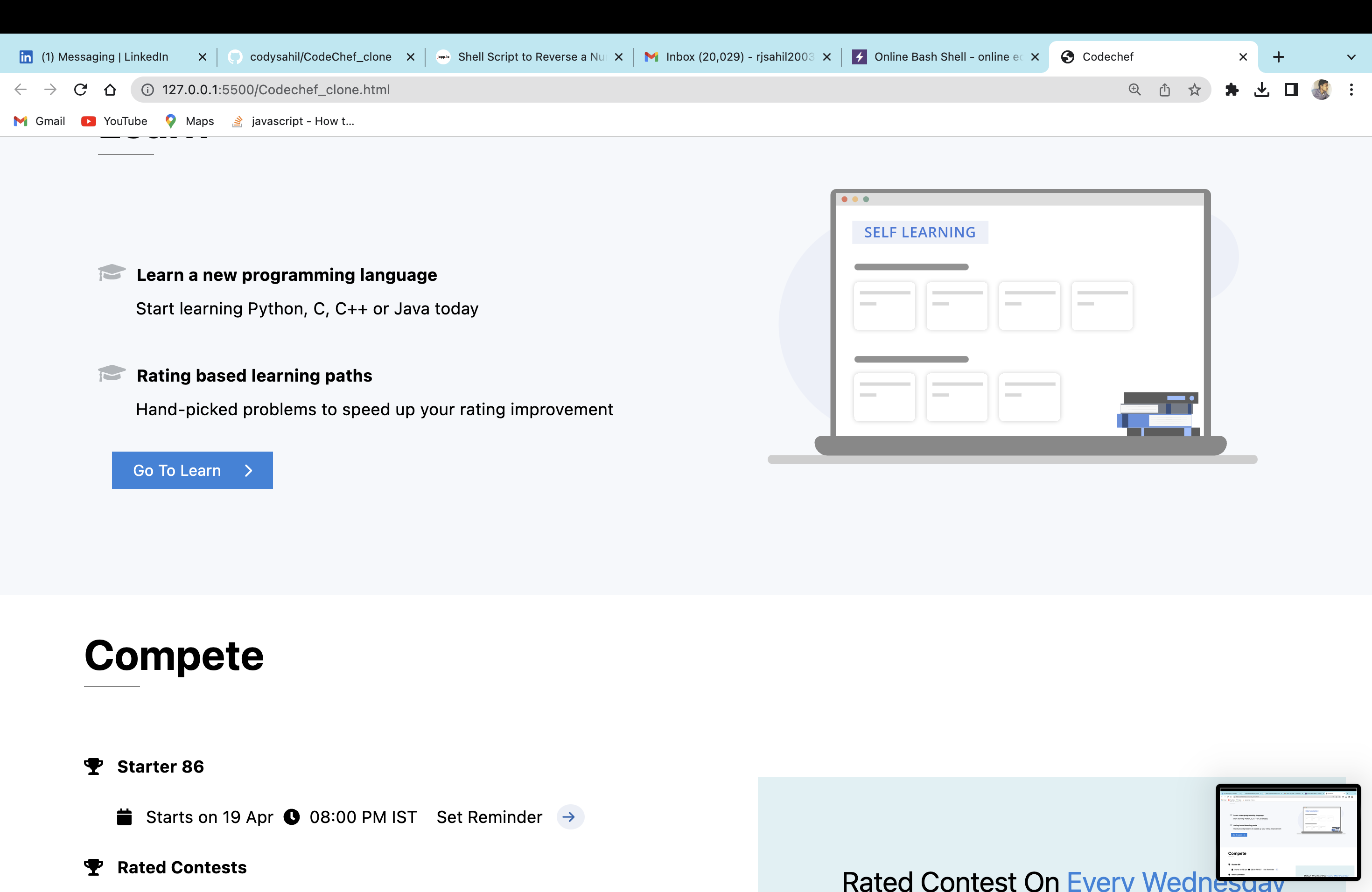 GitHub - codysahil/CodeChef_clone
