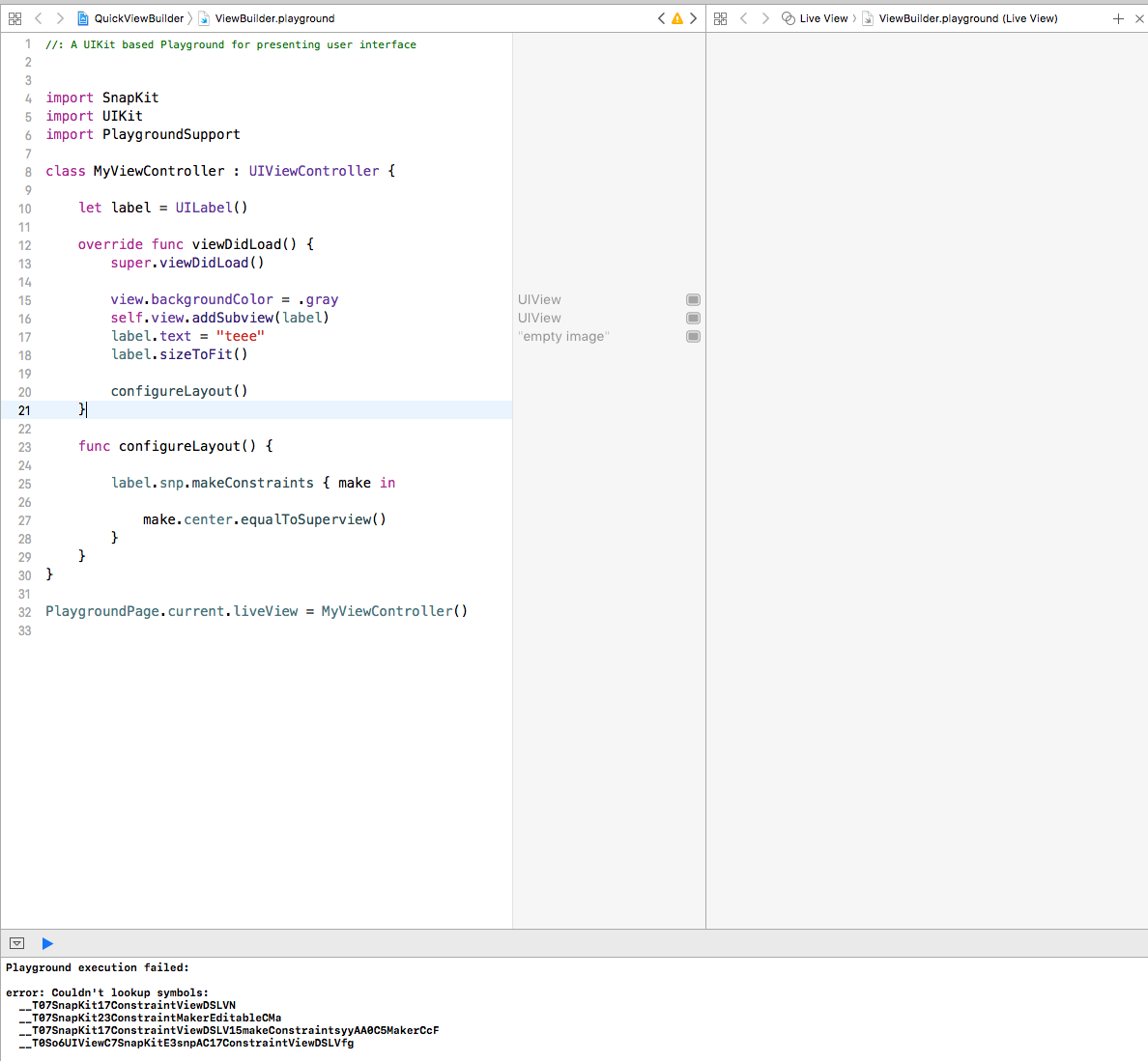 Unable to use SnapKit inside Swift Playground · Issue #442 · SnapKit ... Unable to use SnapKit inside Swift Playground · Issue #442 · SnapKit ...