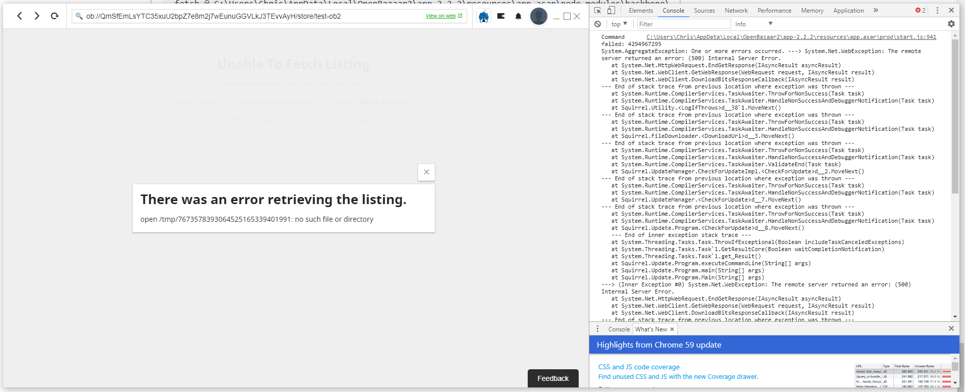 2.2.2 RC1 Listing Retrieval Errors · Issue #1456 · OpenBazaar/openbazaar-desktop · GitHub