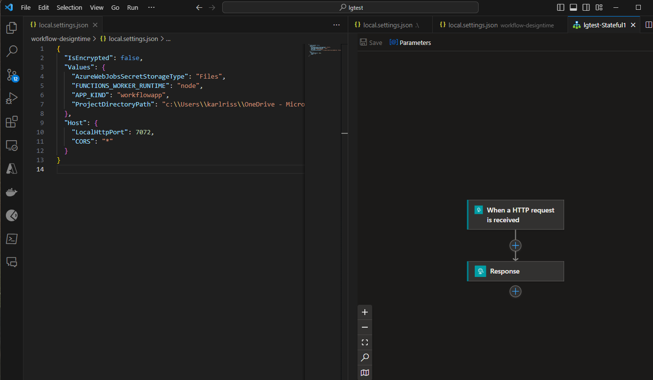 Logic Apps Standard Local Development Not Working Correctly When Running On Port Other Than 7071