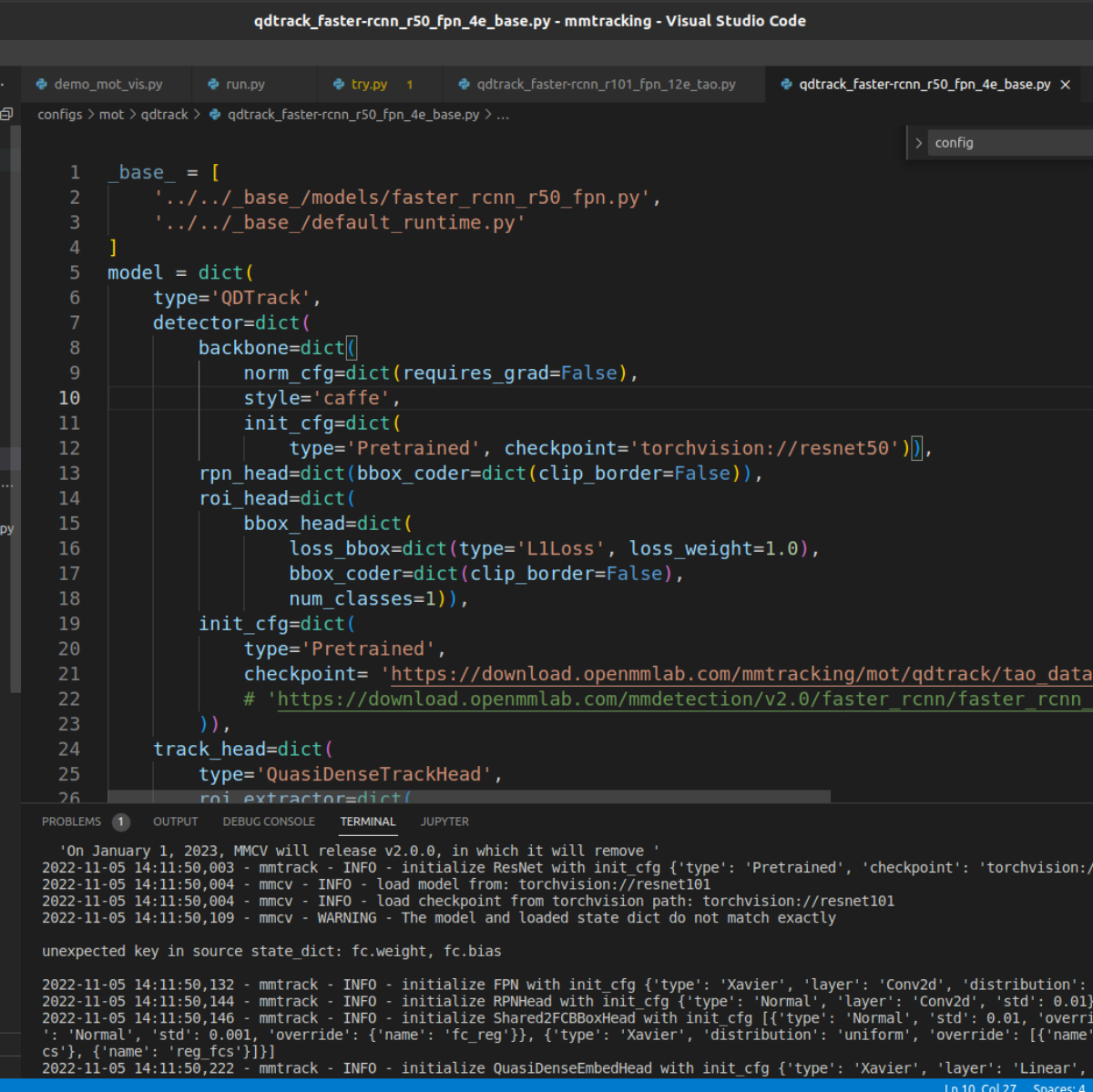Problem when running inference on TAO dataset · Issue #761 · open-mmlab/mmtracking · GitHub