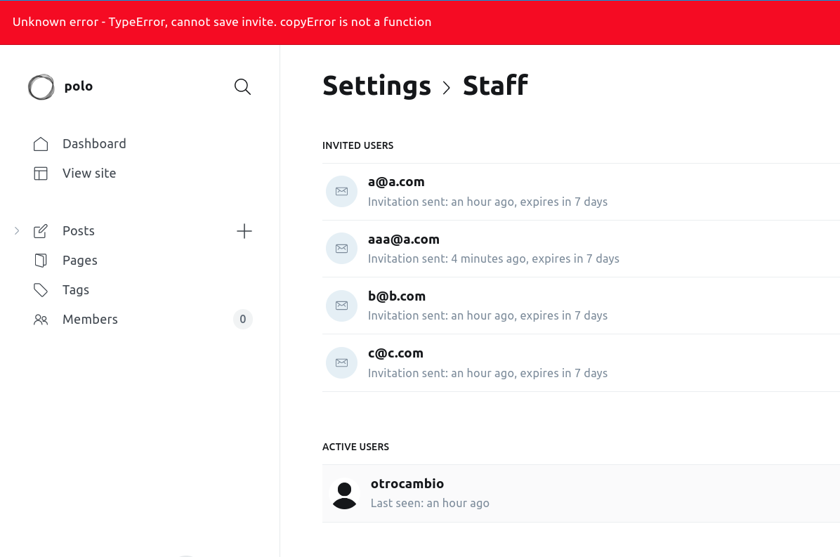 Final: Envio correo staff genera un erro pero de igual manera se envia el correo al staff ...