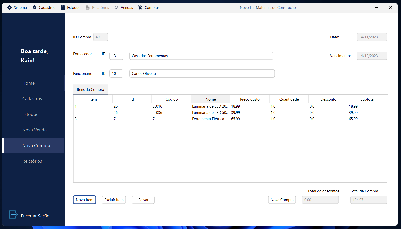 GitHub - KaioT2/Novo-Lar-Materiais-de-Construcao: Projeto de sistema de gerenciamento e PDV para ...