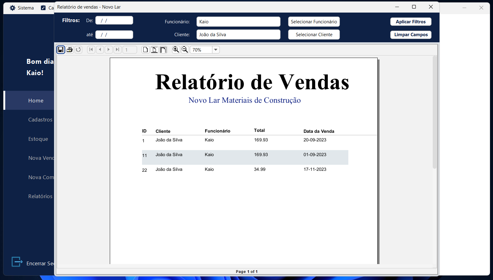 GitHub - KaioT2/Novo-Lar-Materiais-de-Construcao: Projeto de sistema de gerenciamento e PDV para ...