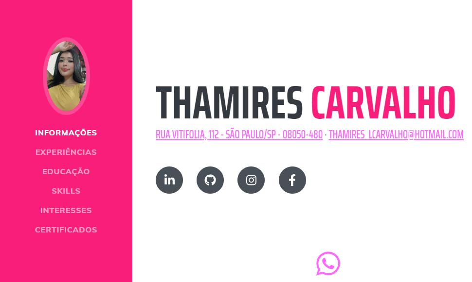 GitHub - ThamiresLC/Curriculo_hospedado