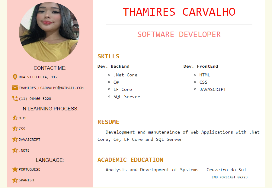 GitHub - ThamiresLC/Curriculo