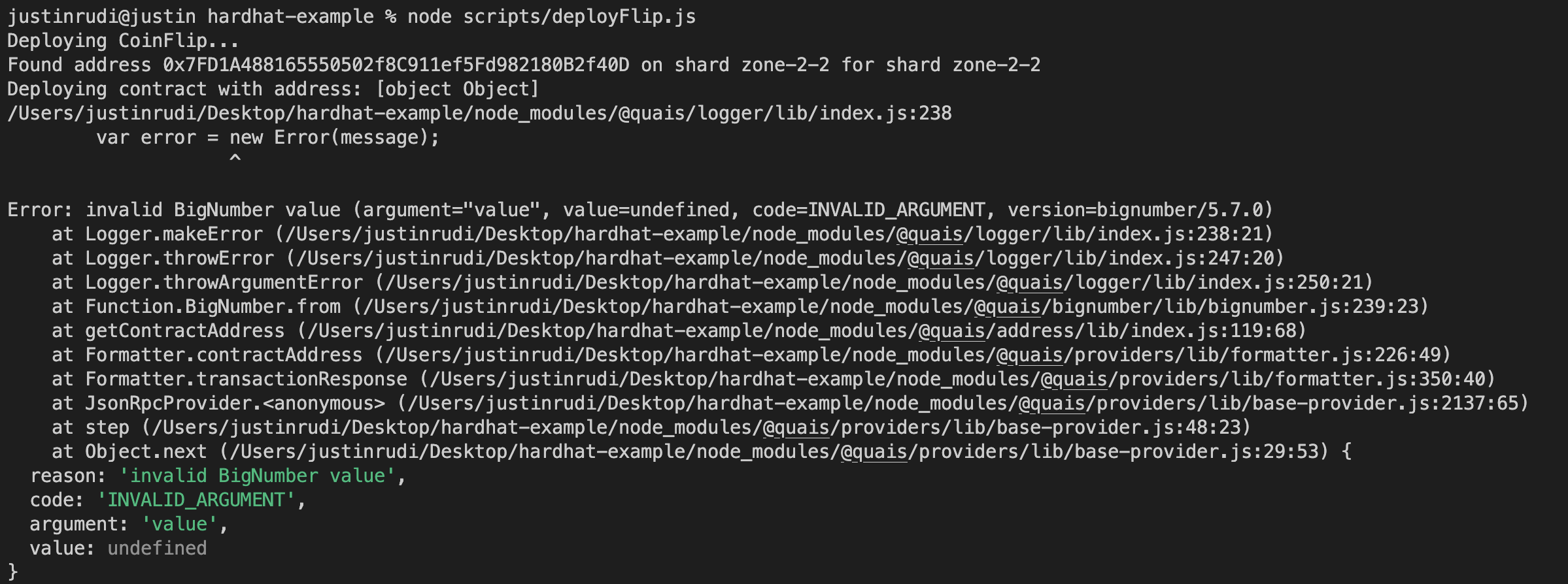 Deployment Fails With Invalid Bignumber Error · Issue 9 · Dominant Strategieshardhat Example 