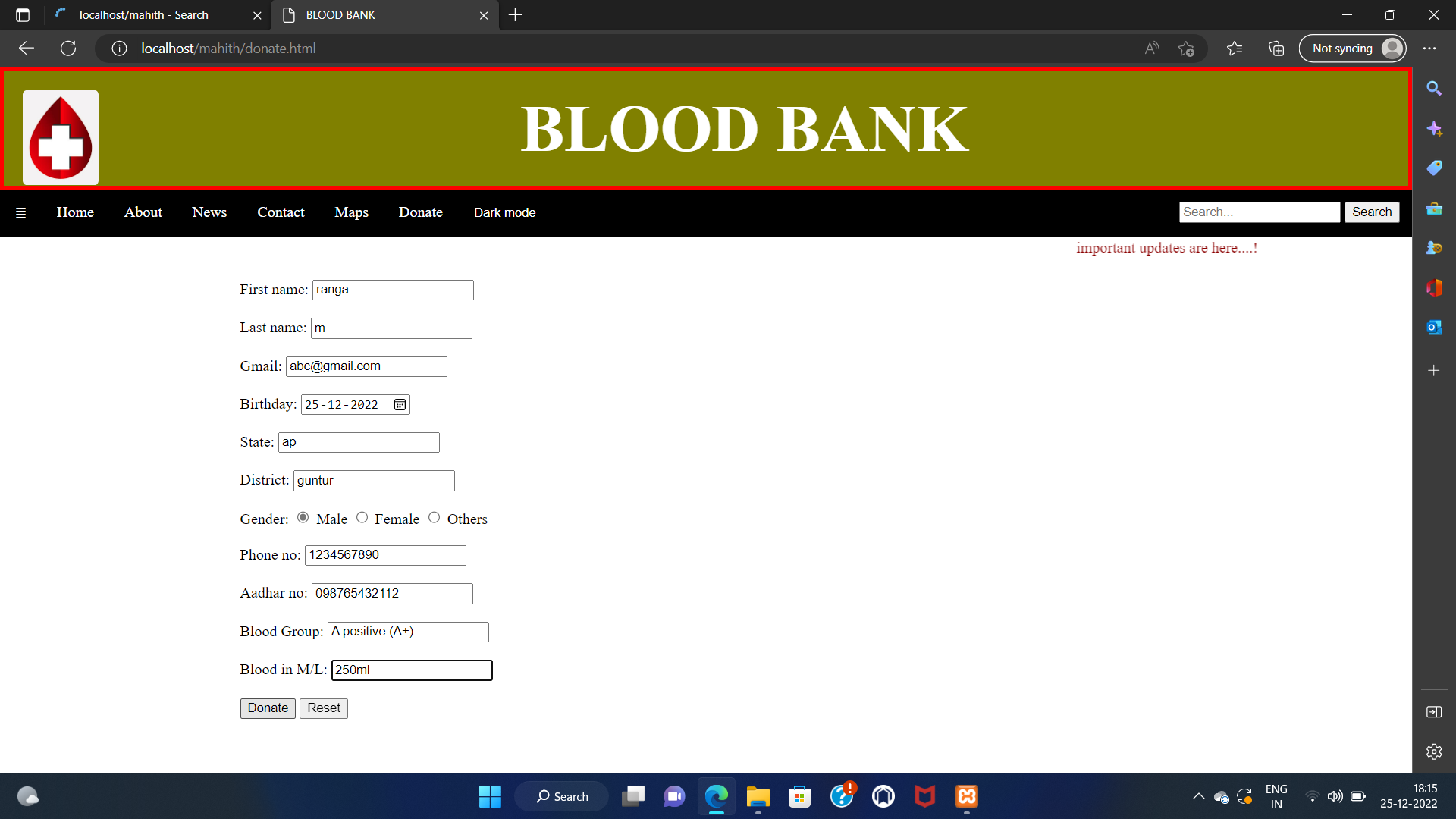 GitHub - 21471A0505/E-BLOOD-BLANK: Blood bank website