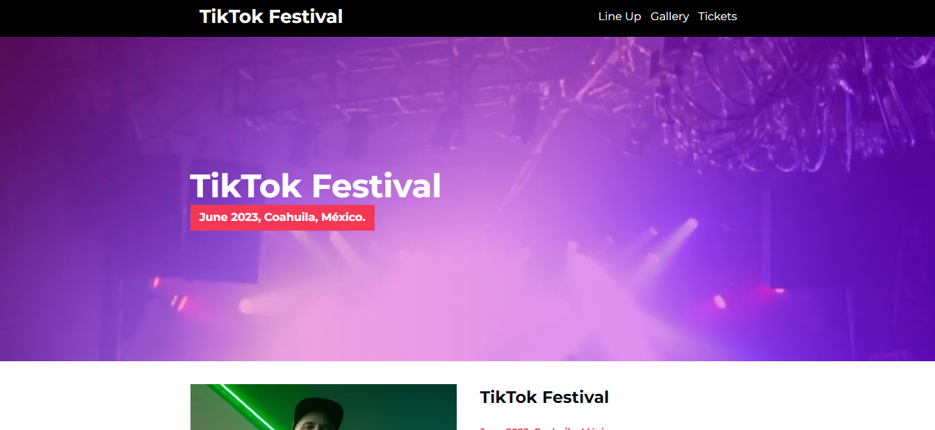 GitHub - maikyh/TikTok-Festival