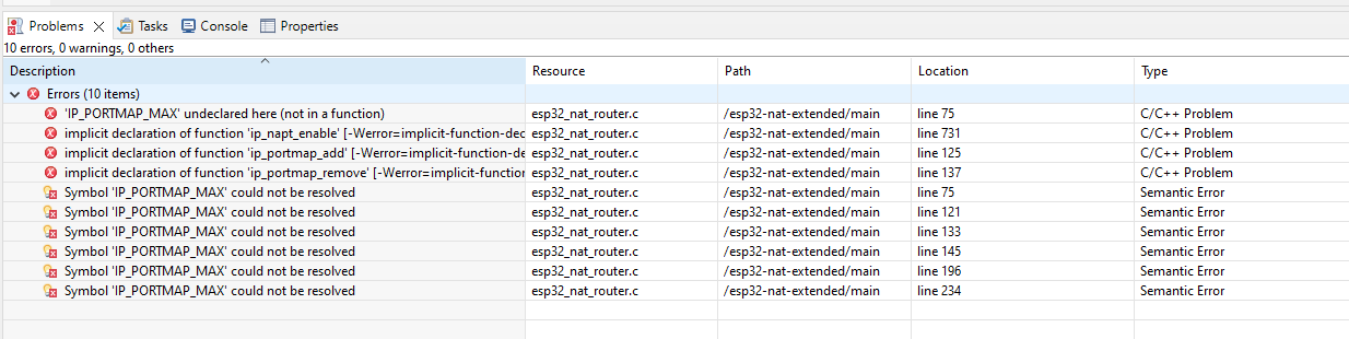 Compile with Eclipse error · Issue #59 · dchristl/esp32_nat_router_extended · GitHub