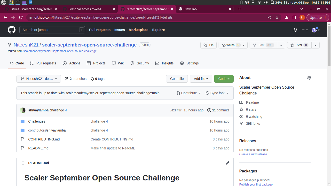 Scaler September Challenge · Issue #377 · scaleracademy/scaler-september-open-source-challenge ...