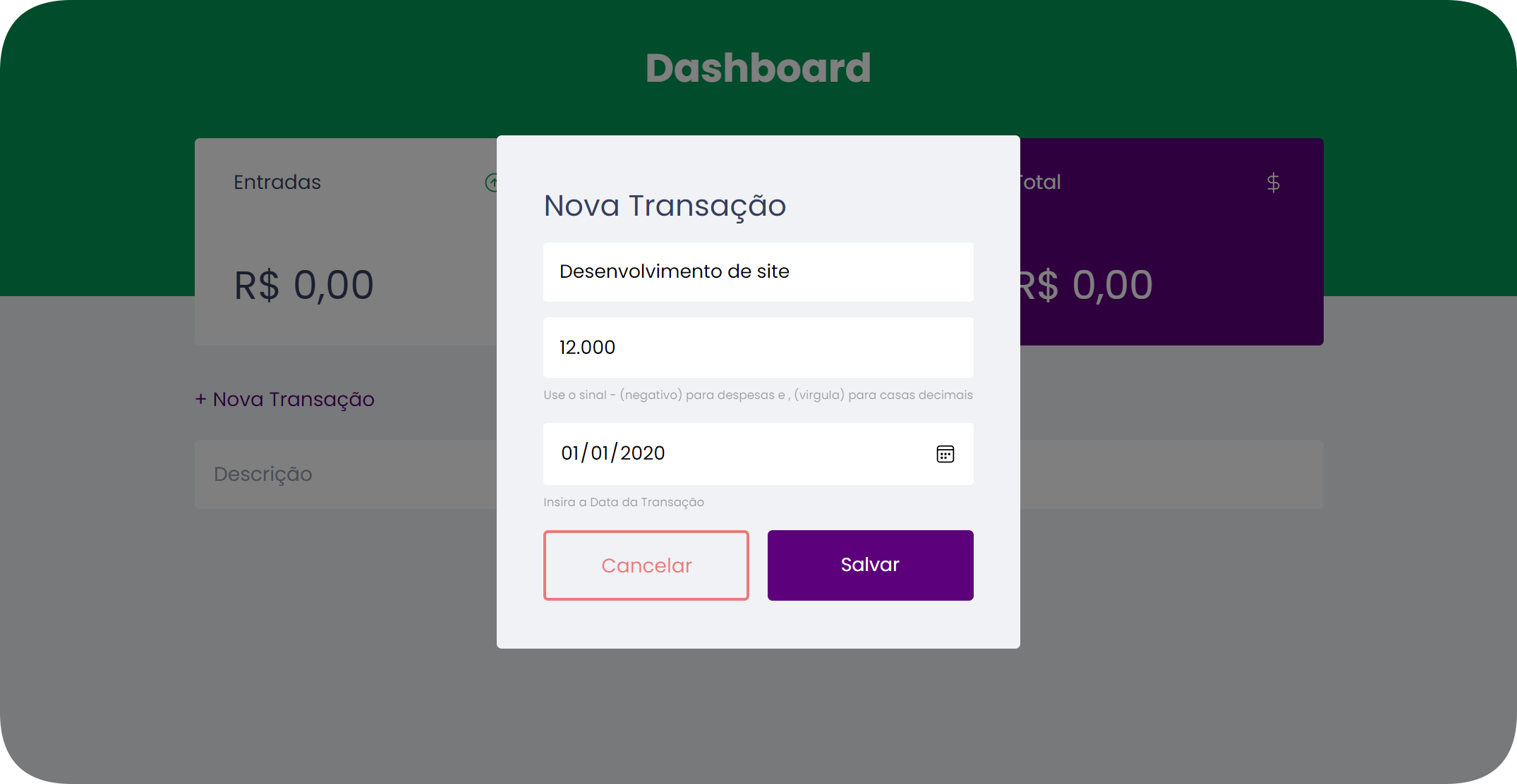 GitHub - bielsavi/maratona-discover-I: Developer Finances