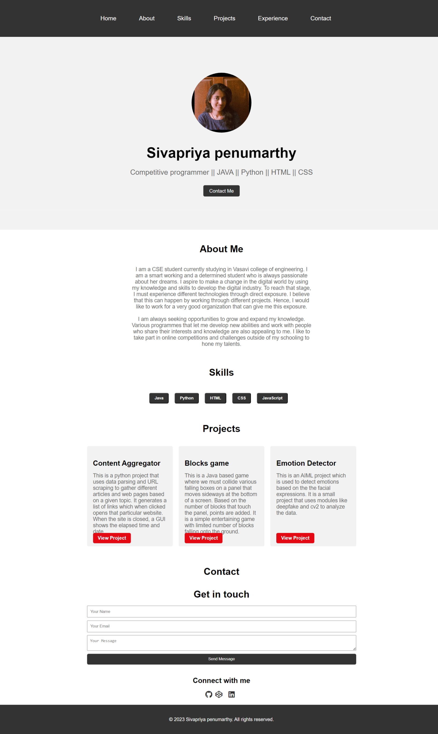 GitHub - SivaPriya8765/Task-1-Bharatintern: This repository contains my portfolio.