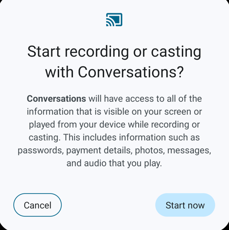 Mobile - Screen Share - Any way to check if the user accepted/declined ...