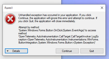 Add Windows Forms Instrumentation · Issue #2982 · open-telemetry/opentelemetry-dotnet ...