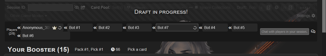 Highlight own name in app · Issue #215 · Senryoku/Draftmancer · GitHub