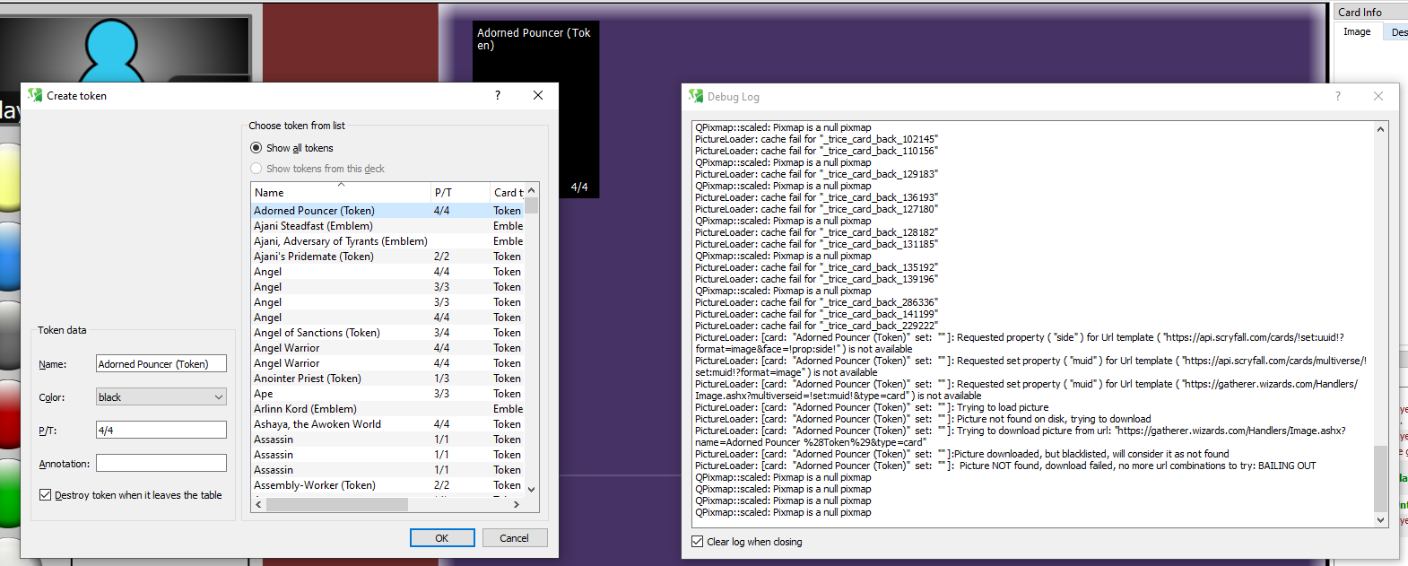 Issue With Tokens Images · Issue 4377 · Cockatrice Cockatrice · Github
