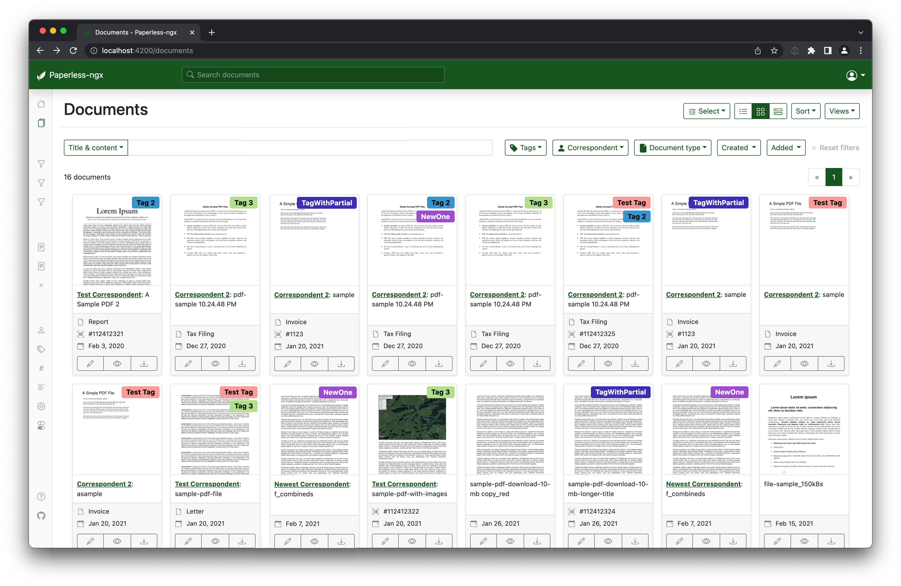 Foldable sidebar (icons only) · paperless-ngx paperless-ngx ...