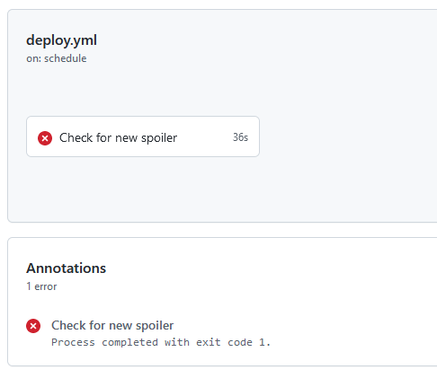 CI: Deployment step failing when there are no changes · Issue #294 · Cockatrice/Magic-Spoiler ...