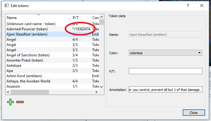 Edit Tokens Dialog Needs Update · Issue 3045 · Cockatrice Cockatrice · Github