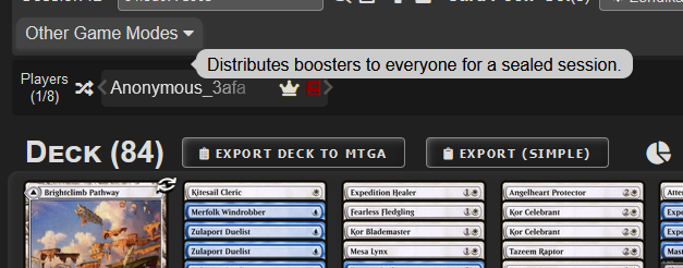 Tooltip reappearing after a Swal is closed · Issue #177 · Senryoku/Draftmancer · GitHub