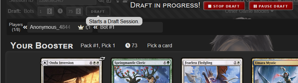 Tooltip reappearing after a Swal is closed · Issue #177 · Senryoku/Draftmancer · GitHub