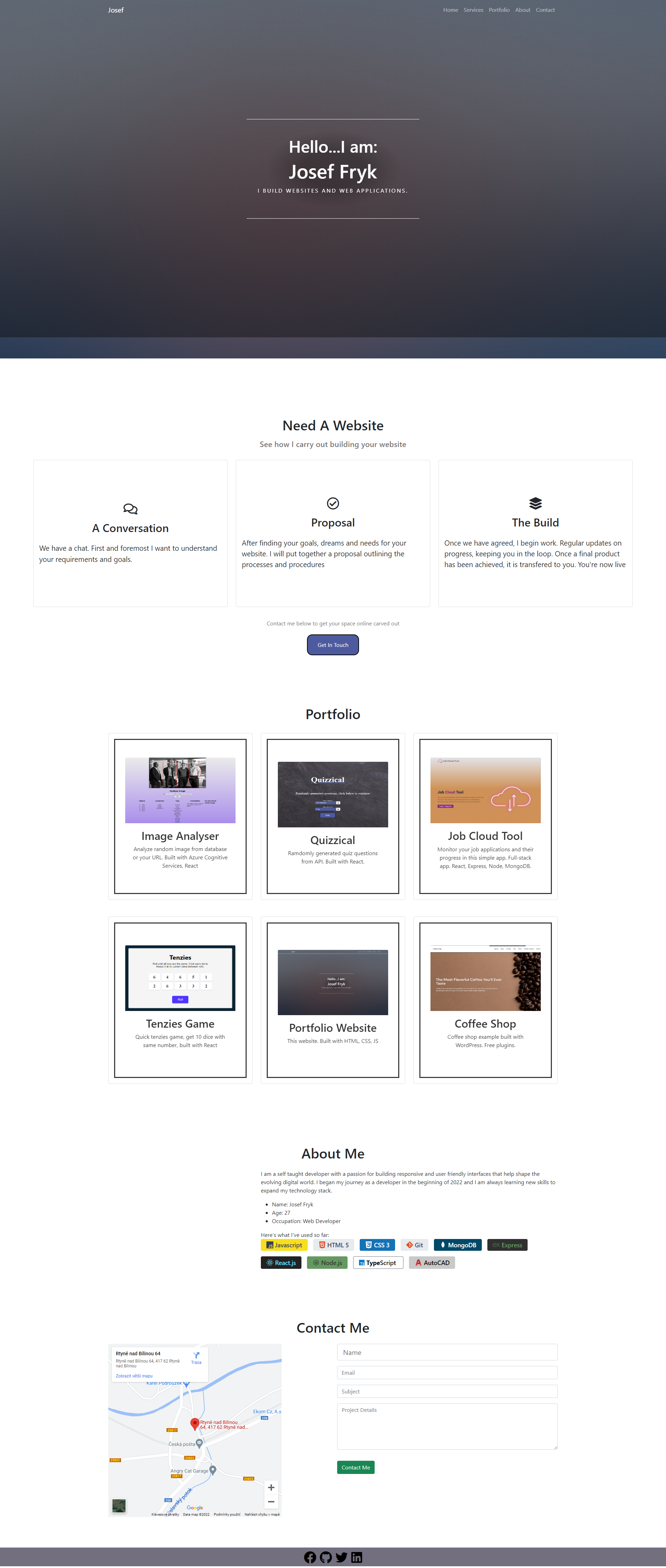 GitHub - JosefFryk/web-portfolio