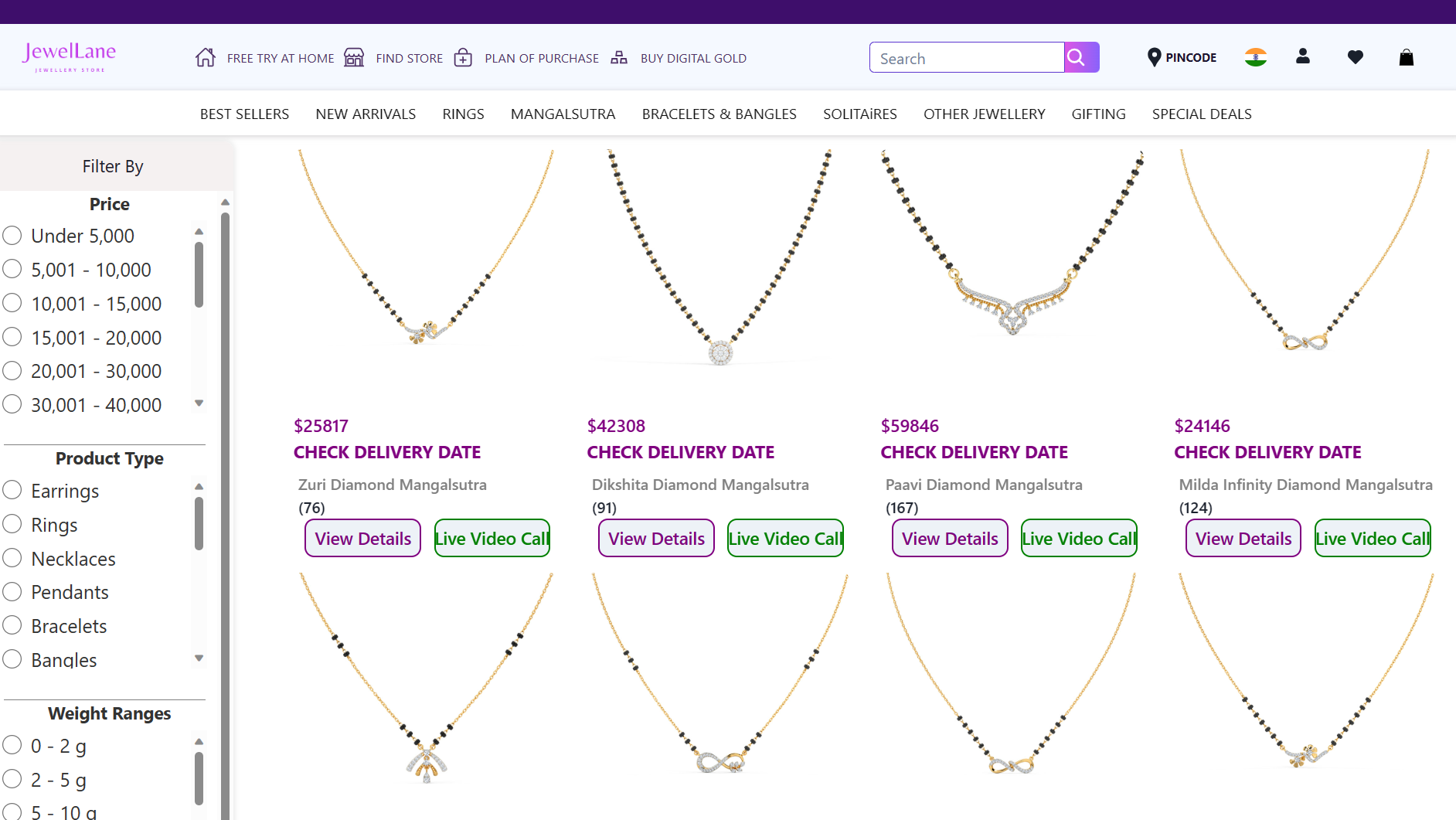 GitHub - Satyamjha24/Jewellane: Jewel Lane is a clone of an e-commerce website Caratlane which ...