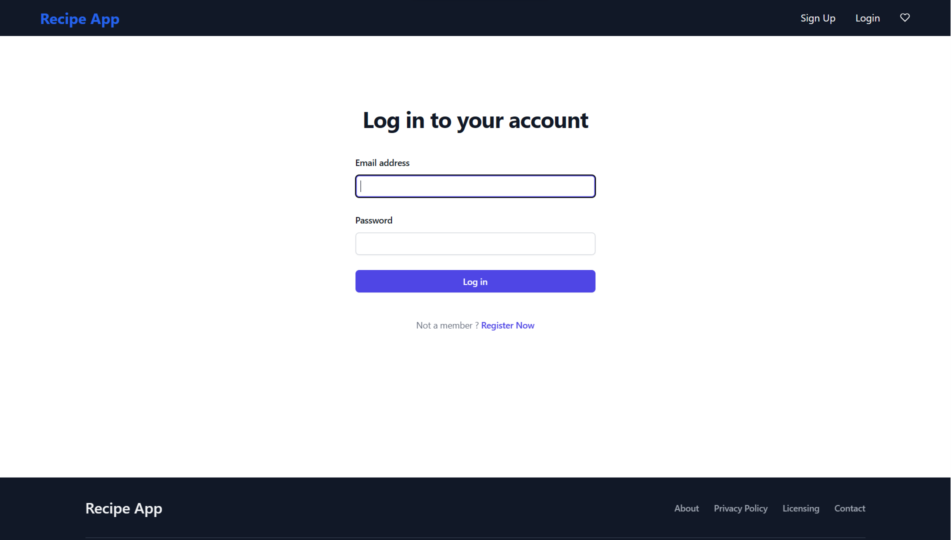 GitHub - Ajay84sia/Recipe-Application: Food Recipe Web Application
