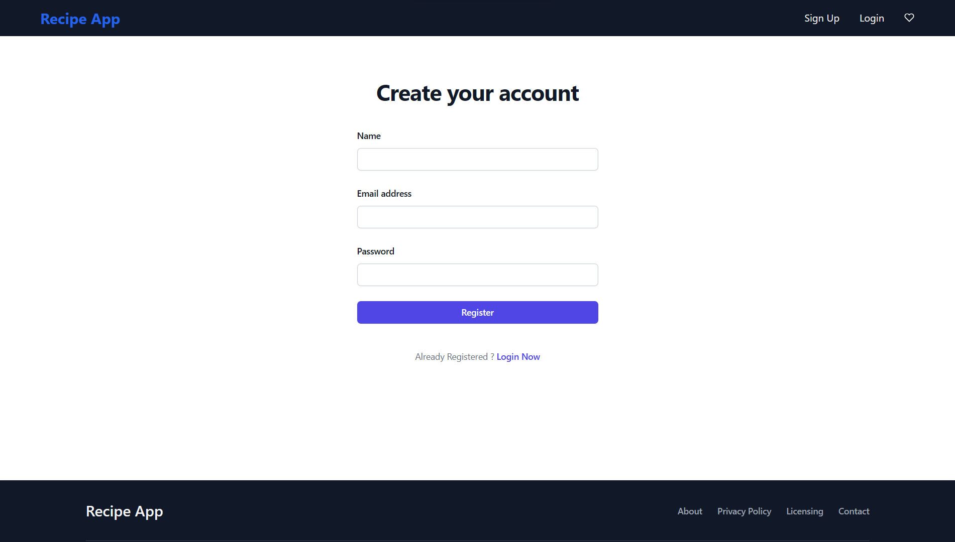 GitHub - Ajay84sia/Recipe-Application: Food Recipe Web Application