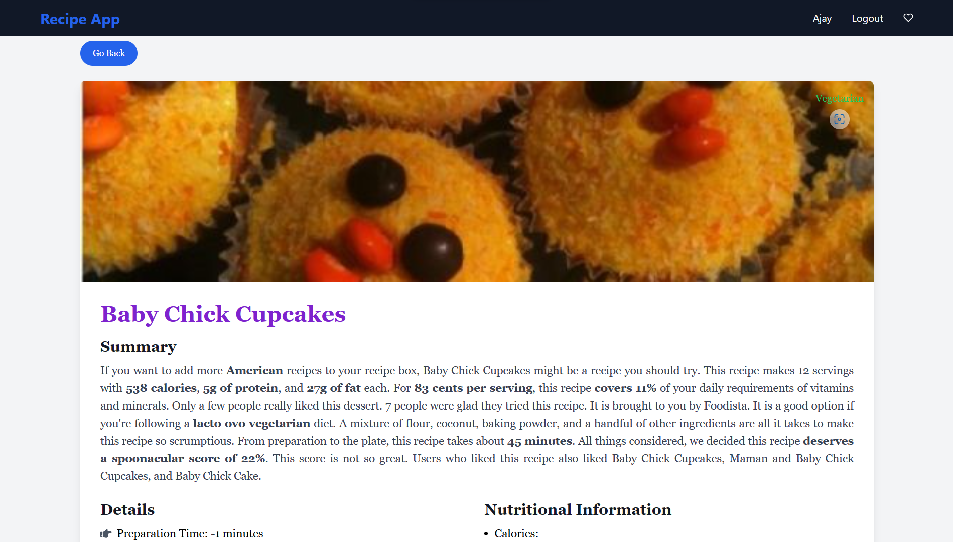 GitHub - Ajay84sia/Recipe-Application: Food Recipe Web Application