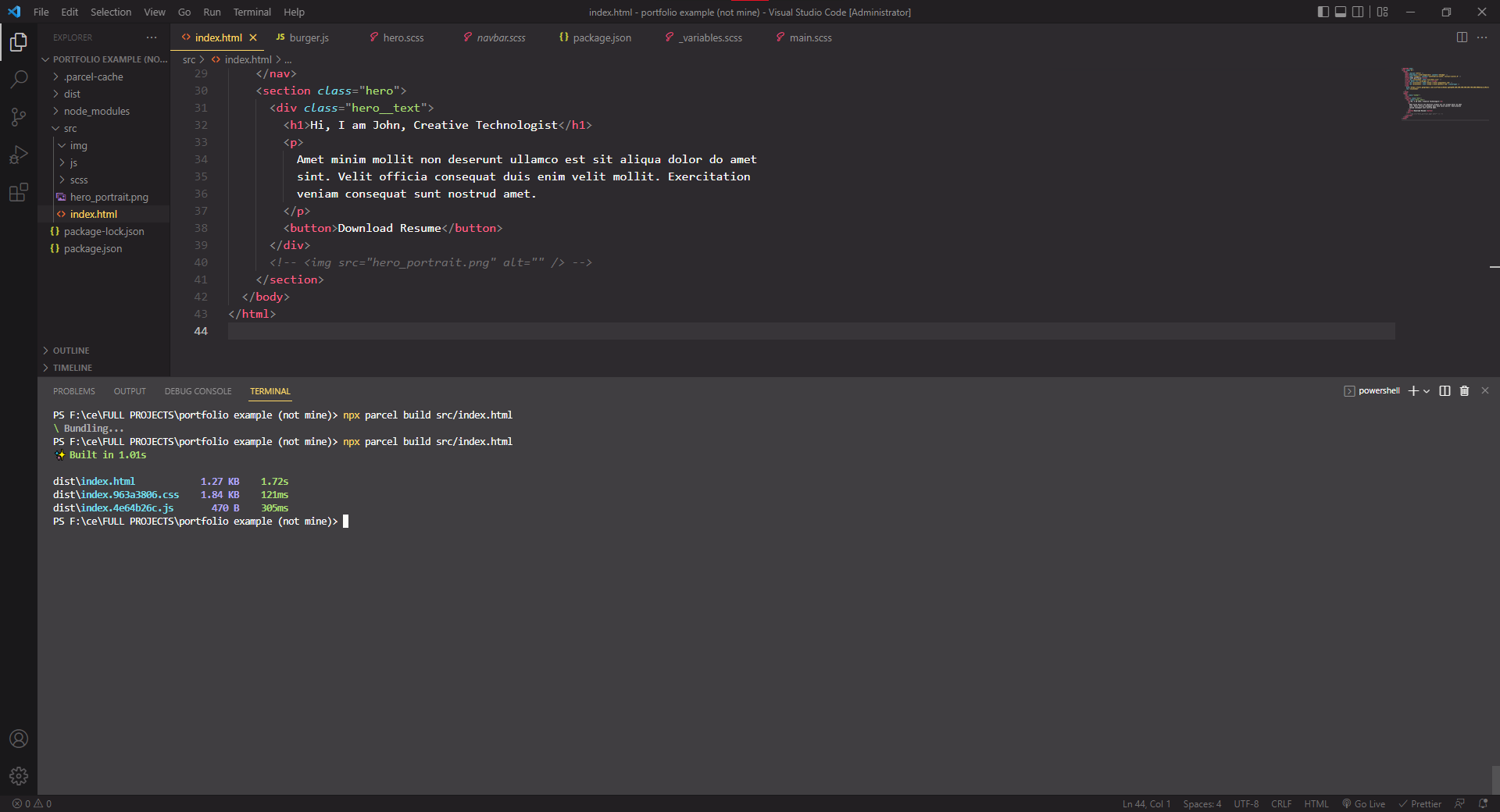 Parcel Can T Build Projects With Images · Issue 8540 · Parcel Bundler Parcel · Github