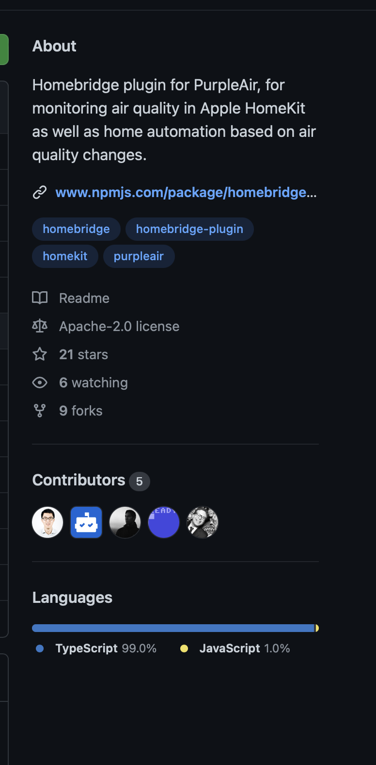 homebridge-purpleair-sensor · Issue #462 · homebridge/plugins · GitHub