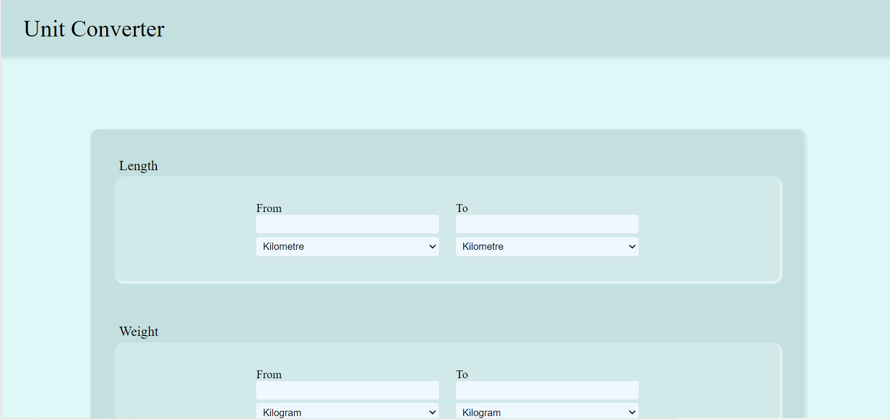GitHub - arcVaishali/CodeClause_unit-converter: This is a simple unit converter. Part of ...