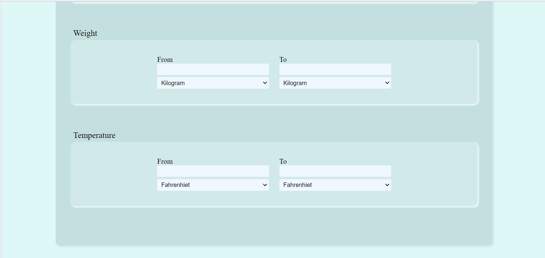 GitHub - arcVaishali/CodeClause_unit-converter: This is a simple unit converter. Part of ...
