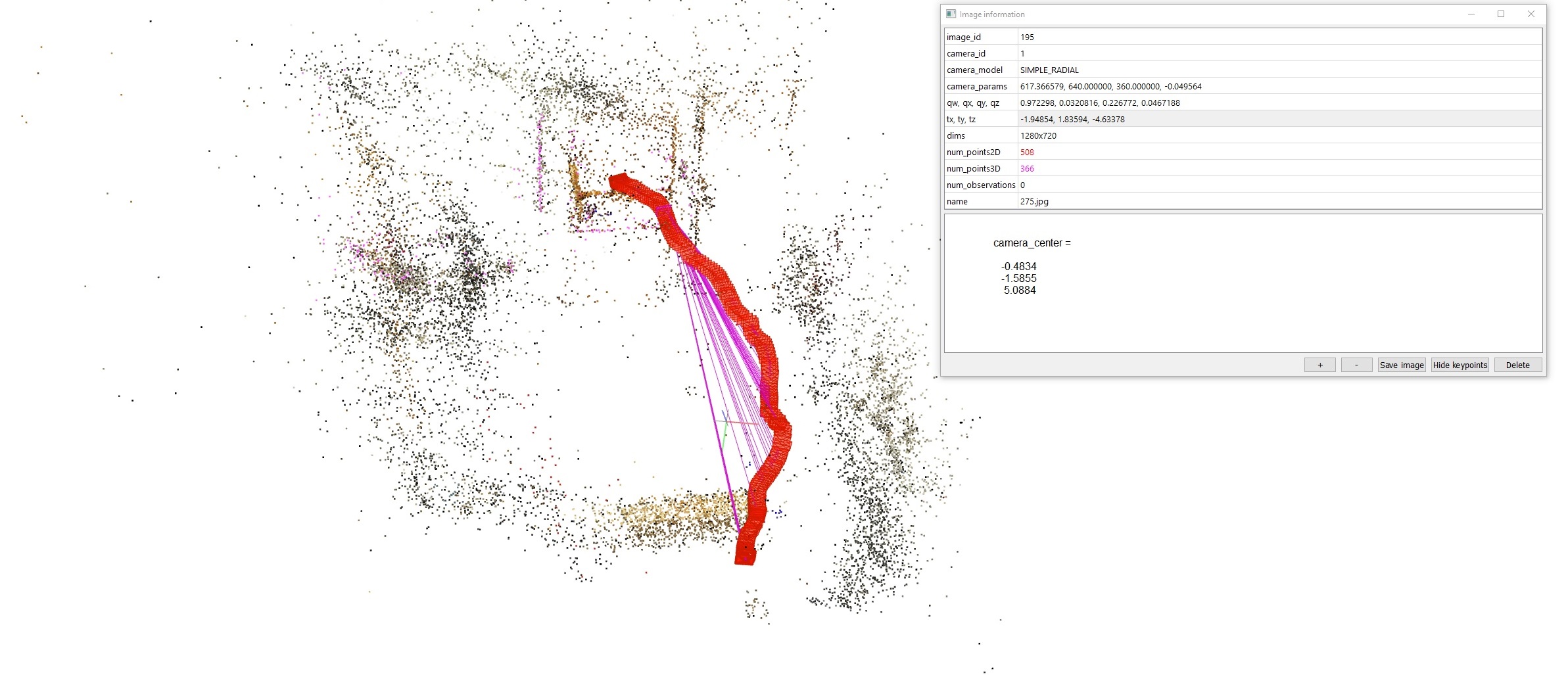Find 3D position of a point from images · Issue #1596 · colmap/colmap ...