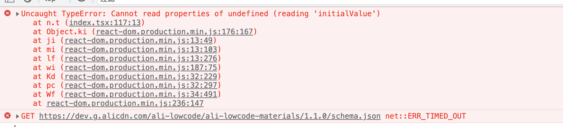 自定义低代码物料，设置属性的设置器为arrarysetter，添加属性的时候，控制台报错 · Issue 185 · Alibabalowcode Engine · Github
