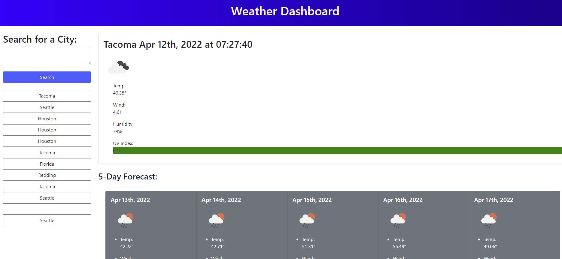 GitHub - DahliaGRV/Weather-Dashboard