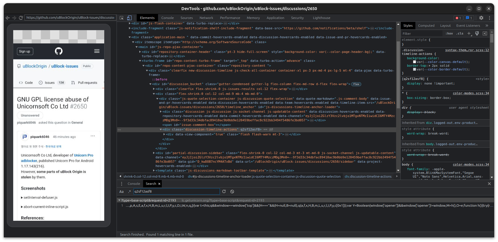 GNU GPL license abuse of Unicornsoft Co Ltd · uBlockOrigin uBlock-issues · Discussion #2650 · GitHub