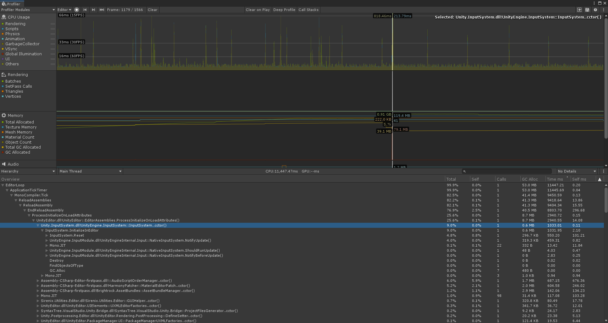 InputSystem takes over 1sec to reload after a domain reload · Issue #976 · Unity-Technologies ...