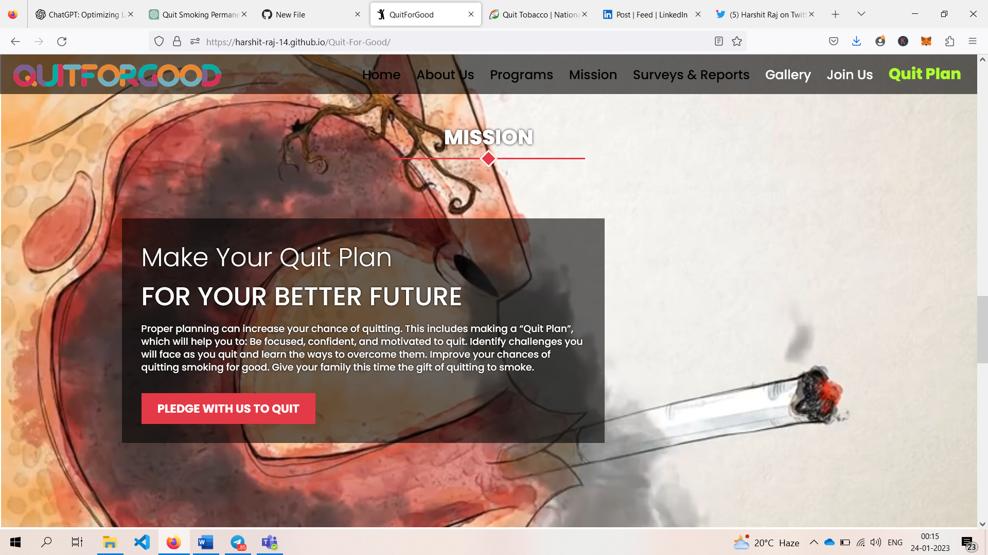 GitHub - Harshit-Raj-14/Quit-For-Good